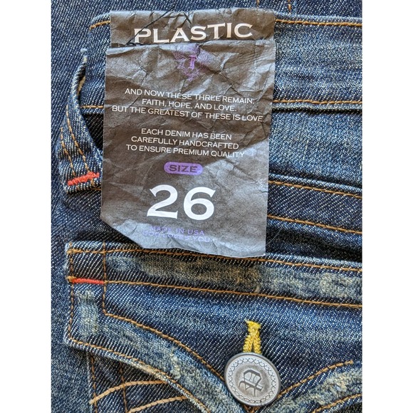 Plastic By Gly | Jeans | Plastic By Gly Distressed Bootcut Flap Pocket ...